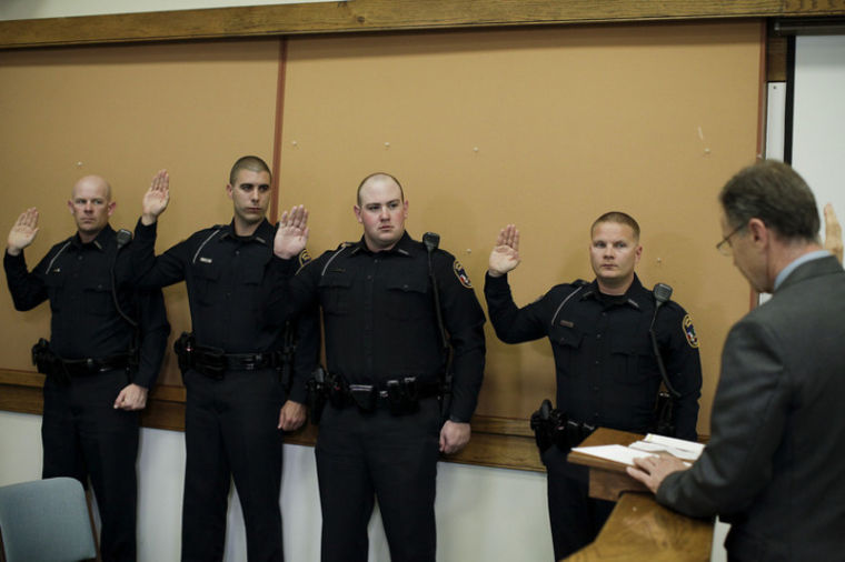 BG Police Department swears in new officers | Bowling Green Daily News