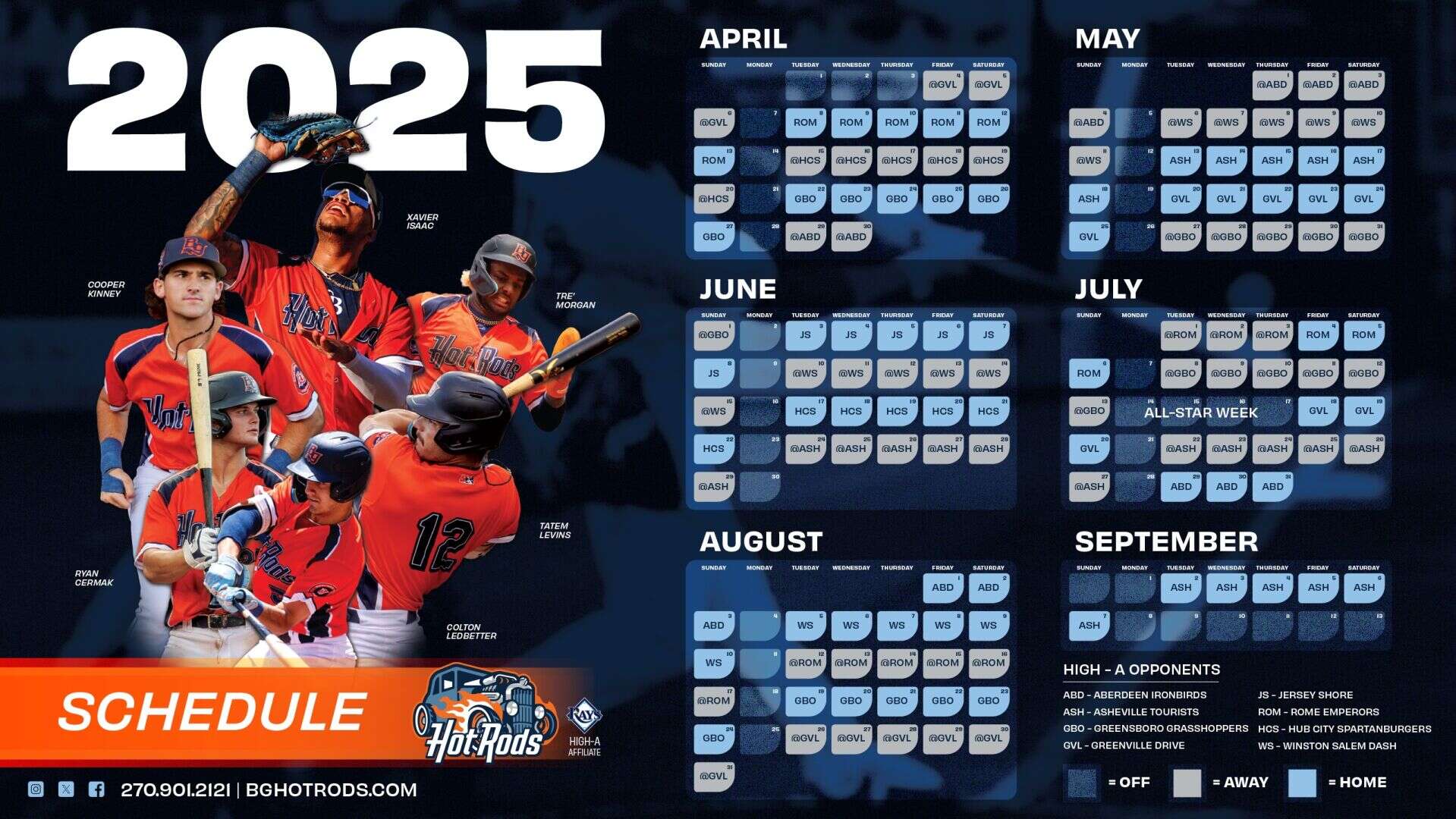 Hot Rods announce 2025 schedule | Bowling Green Daily News Hot Rods announce 2025 schedule | Bowling Green Daily News