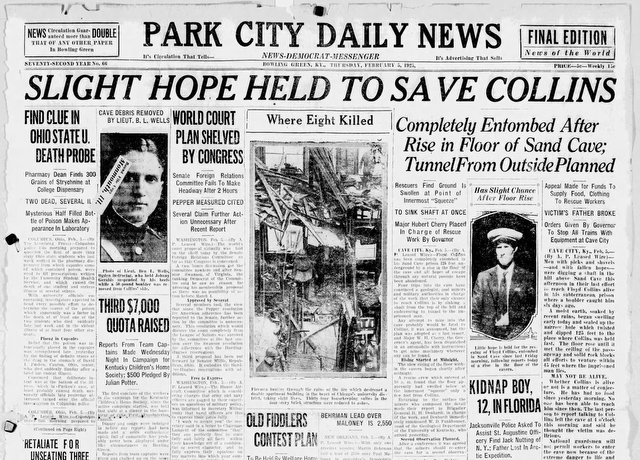 PROGRESS: Floyd Collins remembered a century on | Bowling Green Daily News